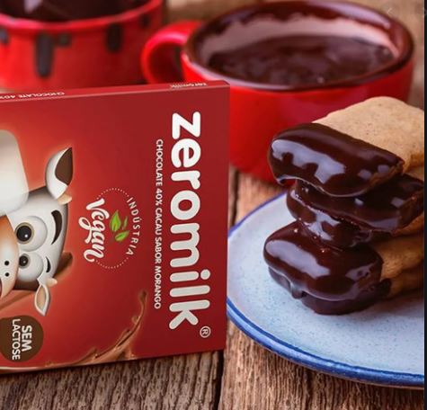 Chocolate vegano com morangos Zero Milk | Empório Manjericão