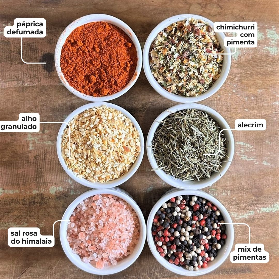 Temperos para churrasco | Empório Manjericão